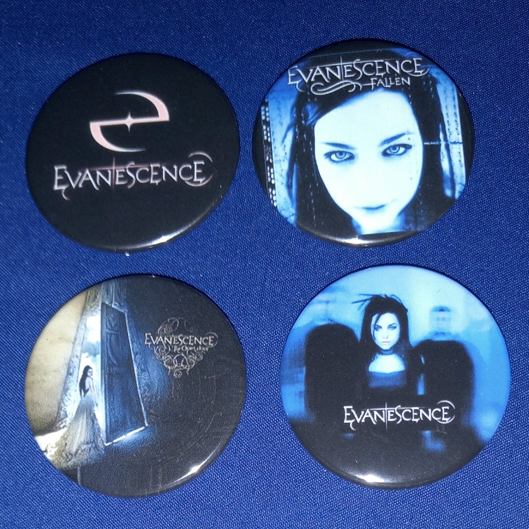 Evanescence 1 1/2" Pinback Buttons (custom Made) - Etsy