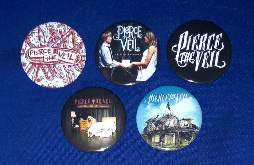 Pierce the Veil 1 1/2" Pinback Buttons (custom Made) - Etsy