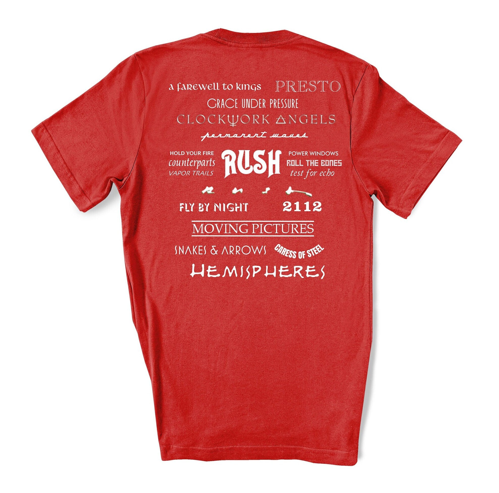 Rush Band Rush Tshirt Rush Tee Shirt Rush T-shirt Moving Pictures 2112 ...