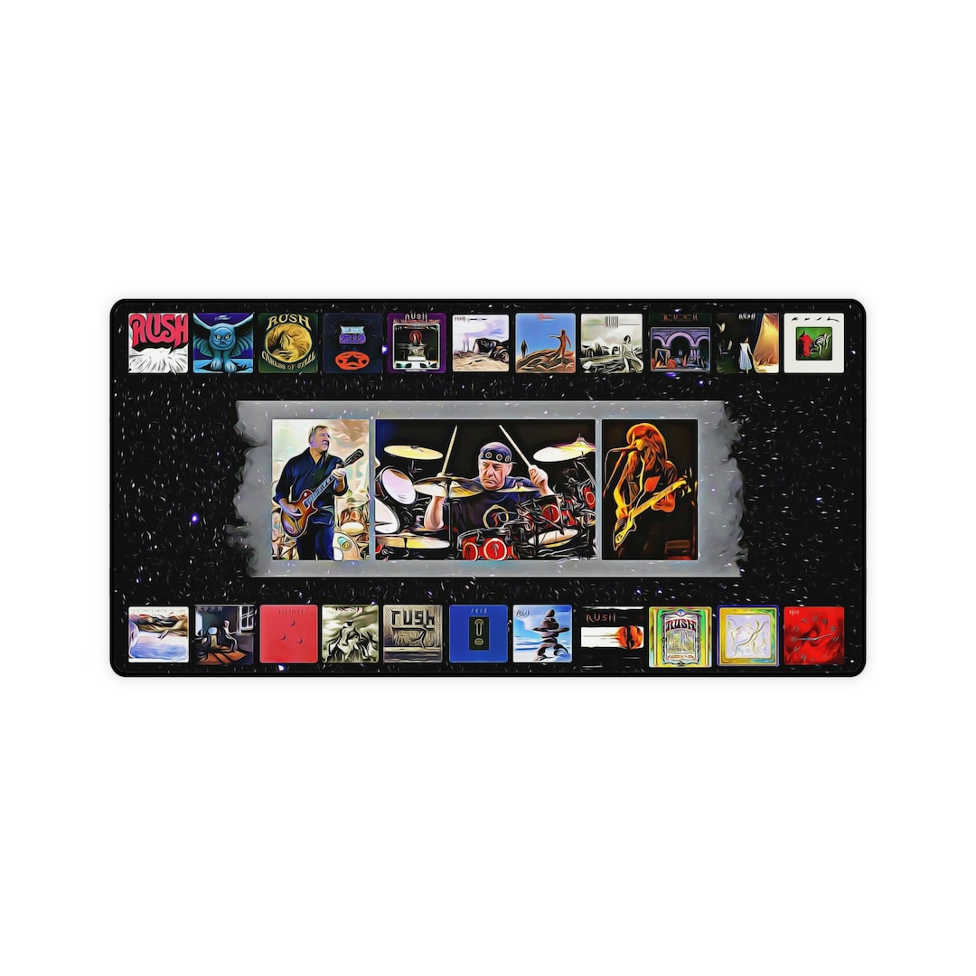 Rush Desk Mat Ultimate Rush Mouse Pad Rush 2112 Permanent Waves Moving ...