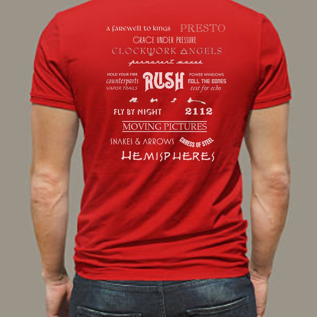 Rush Band Rush Tshirt Rush Tee Shirt Rush T-shirt Moving Pictures 2112 ...