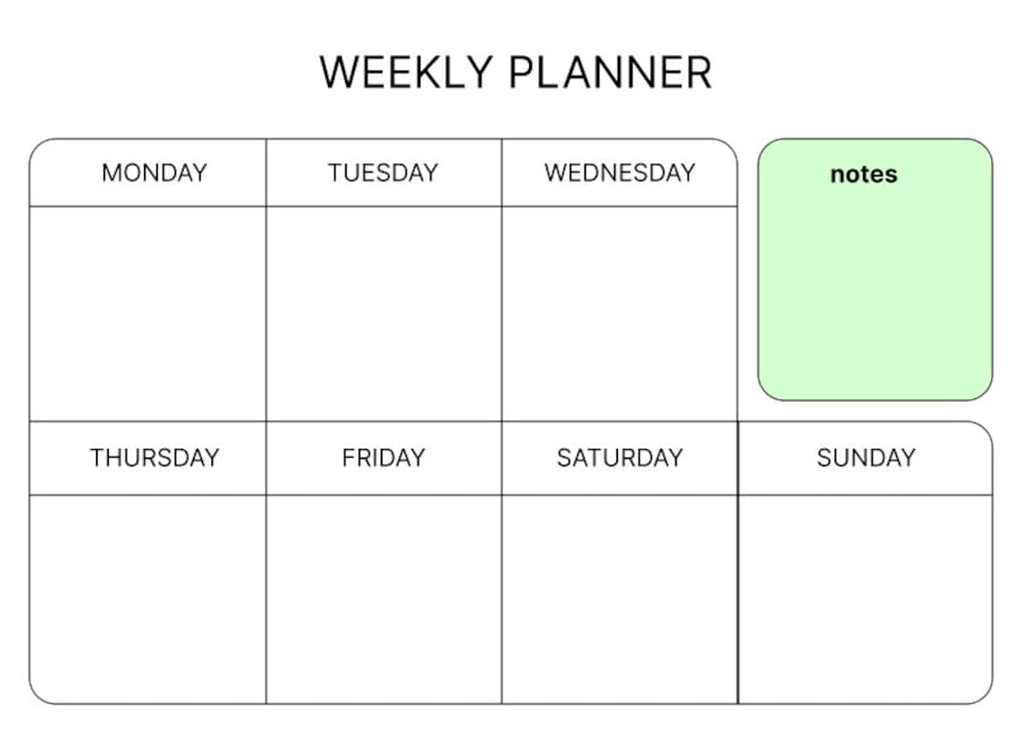 Minimal Weekly Planner, Printable Planner Template, to Do List ...