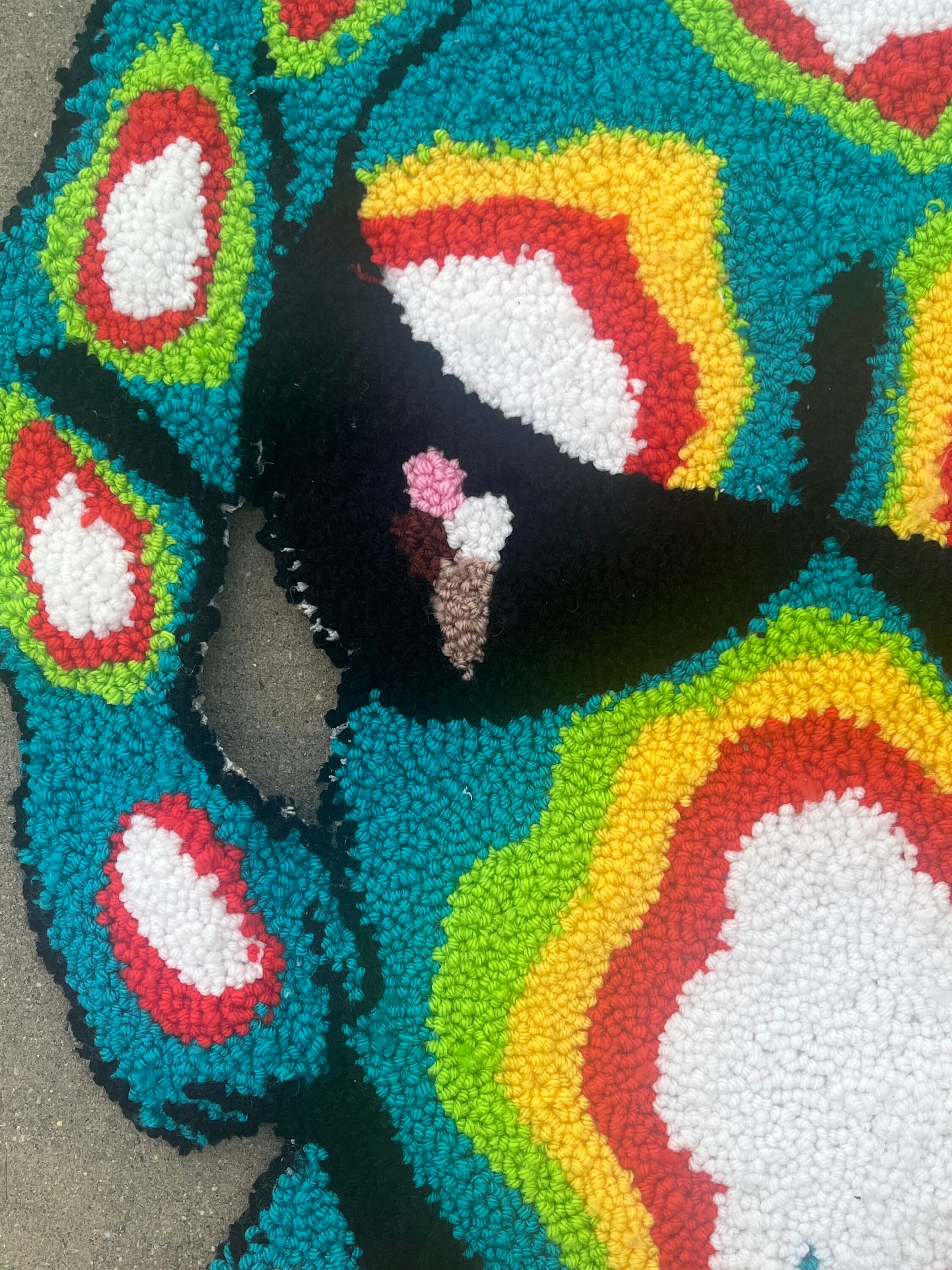 Cool Thermal Body Punch Needle Rug - Etsy