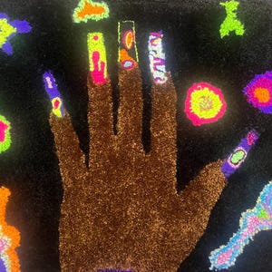 Flawless Rockstar Nails Wall Display Rug - Etsy