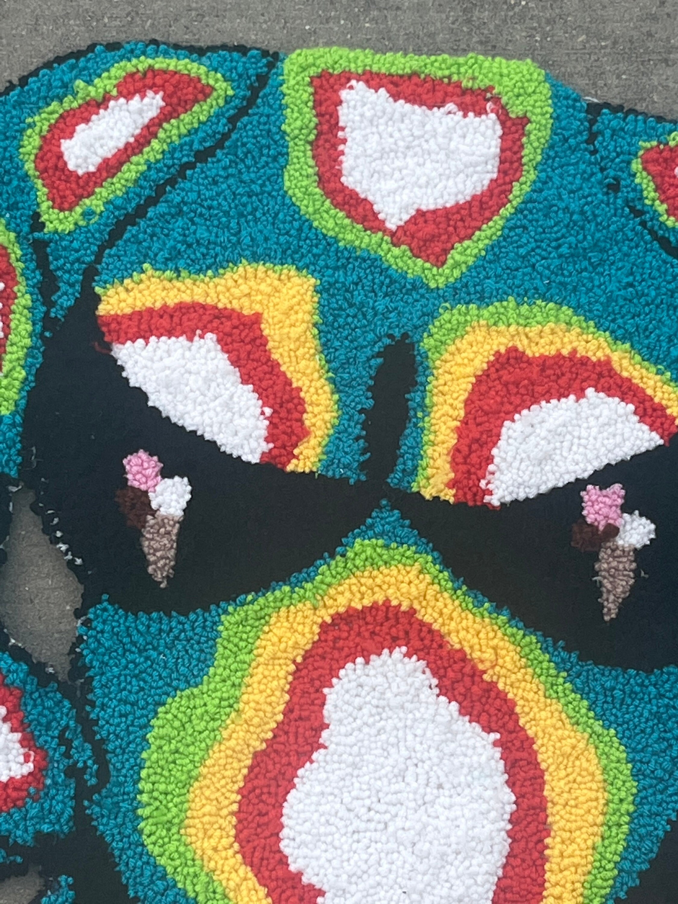 Cool Thermal Body Punch Needle Rug - Etsy