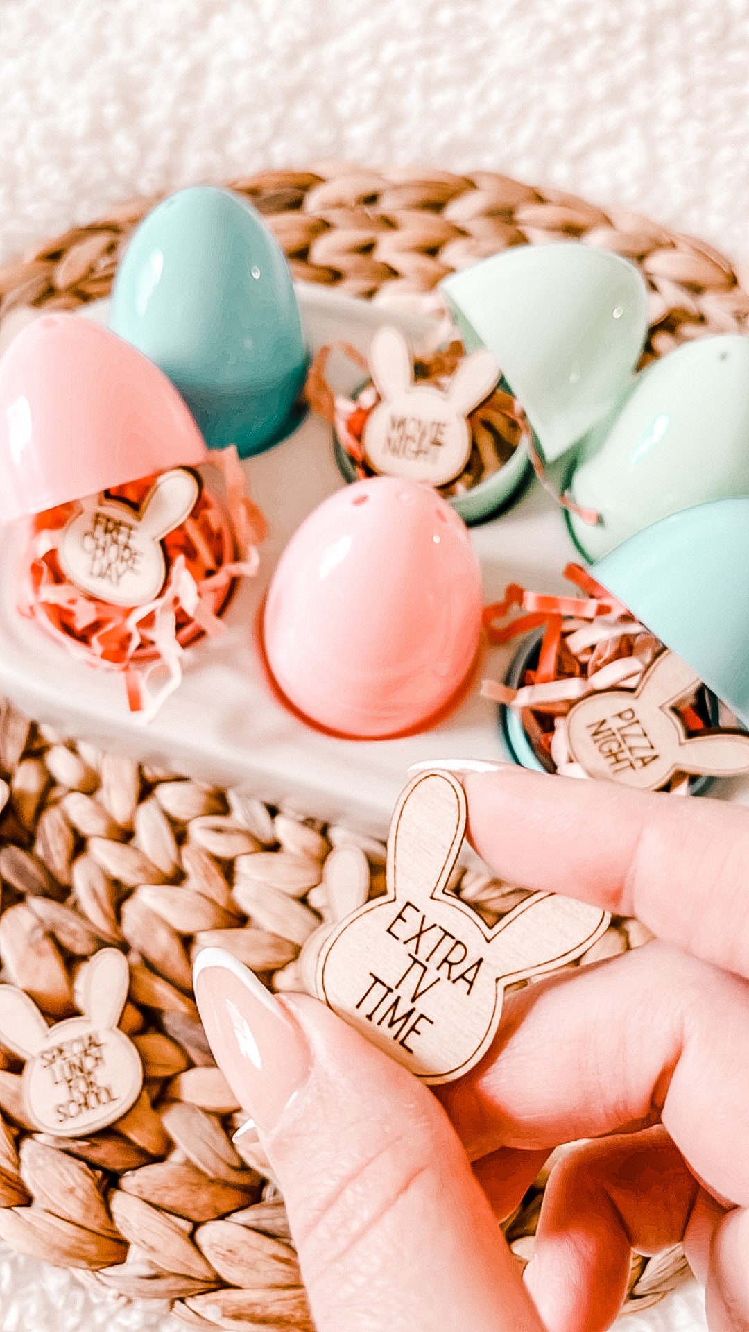 Easter Egg Hunt Tokens, Family Fun, Plastic Egg Filler/easter Family ...