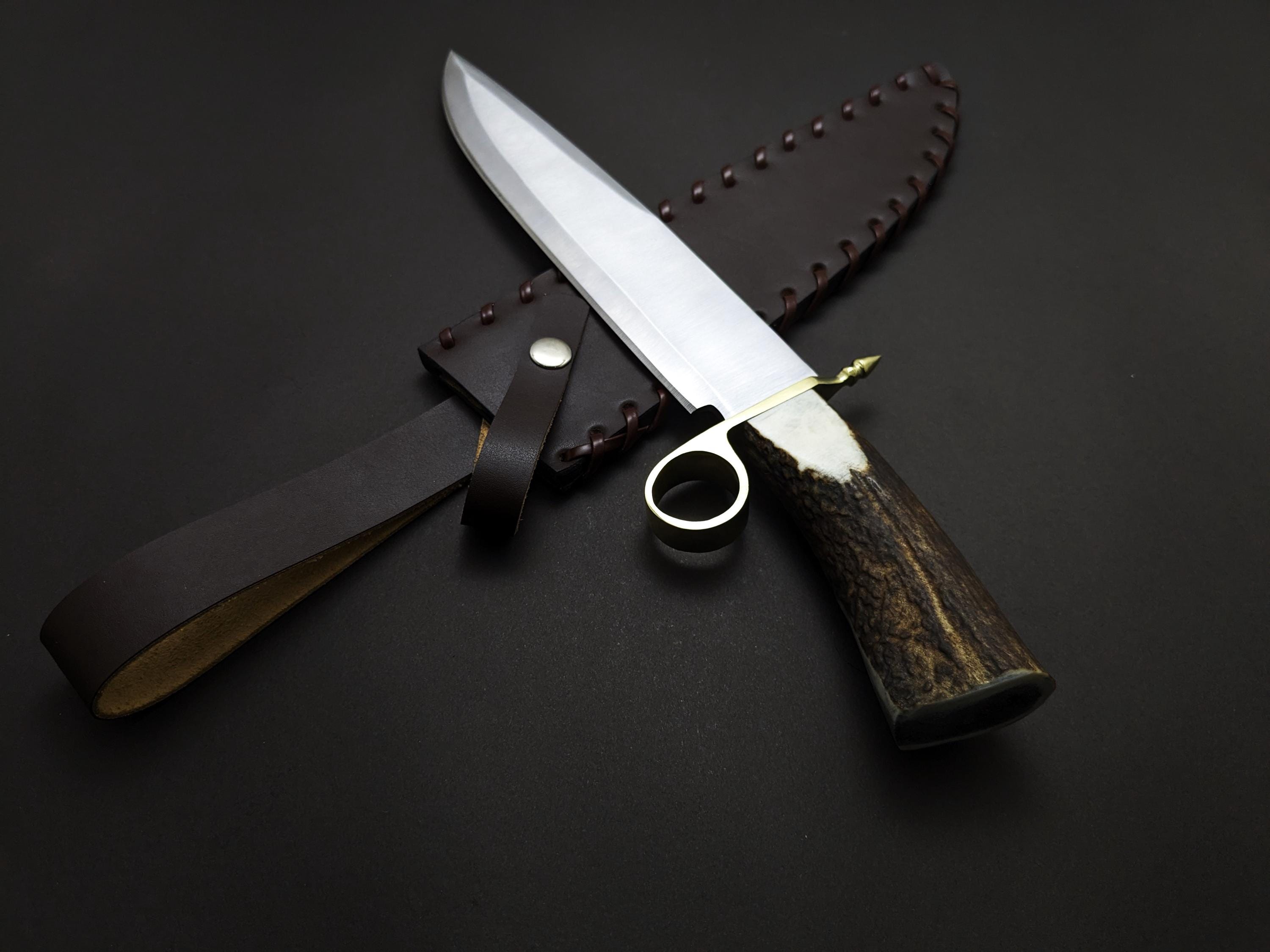 Tombstone Movie Replica Bowie Knife: Handcrafted Stag Antler Handle ...