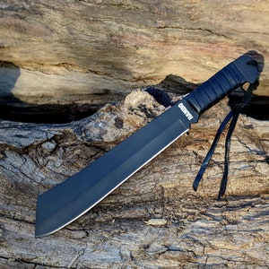 Rambo IV Machete: Handmade John Rambo Movie Replica Knife With Leather ...