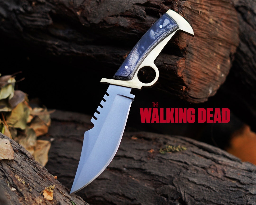Walking Dead Knife : Daryl Dixon Bowie Replica Finger Guard Knife With ...