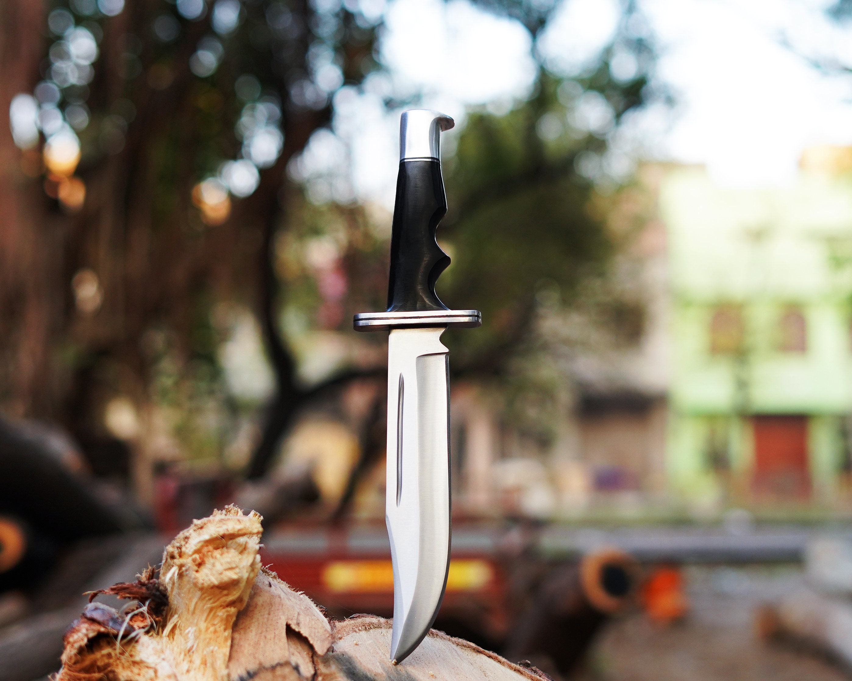 Bloody Ghostface Scream Knife Replica: Buck 120 Stainless Steel Hunting ...