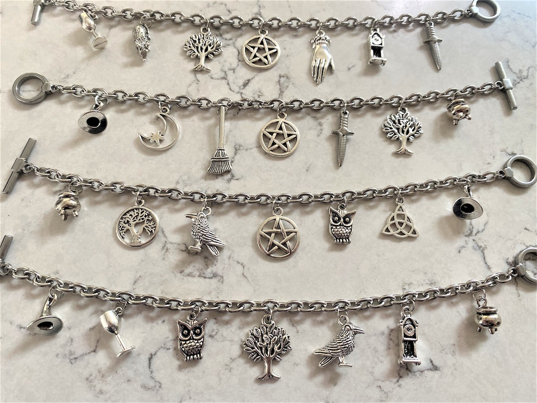 Witchy Charm Bracelet: Embrace Magic and Style in Every Charm, Pagan ...