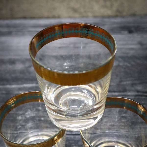 Gold Rimmed Cocktail Glasses - Etsy