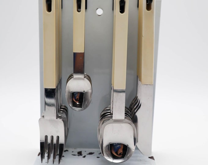 Vintage Abert Nicrosil Inox Modernist Stainless Steel Flatware Set of ...