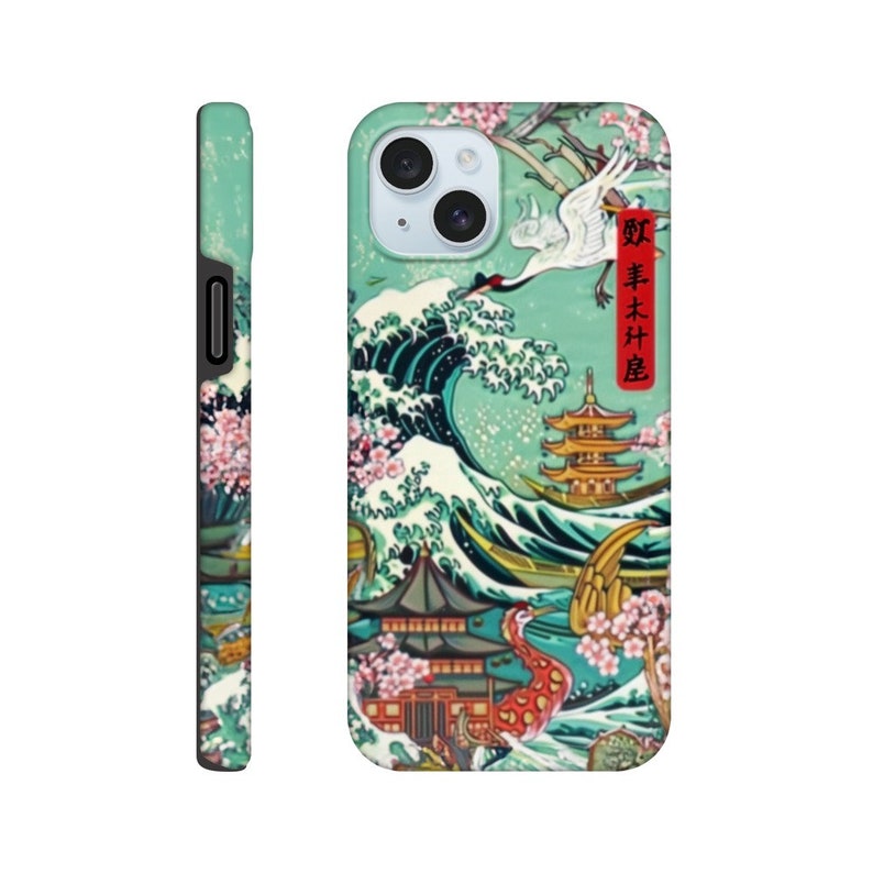 Traditional Japanese Wave Phone Case, Great Kanagawa Wave Mood Board ...