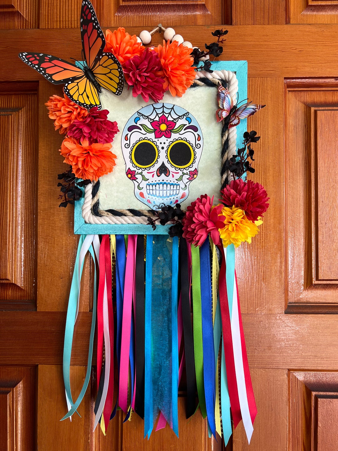 Dia De Los Muertos Door Decor Celebrate the Day of the Dead - Etsy