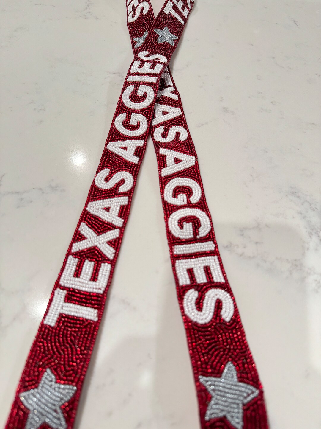 Texas A&M Stadium Strap Aggies Gig'em Texas Aggies Game Day Strap - Etsy