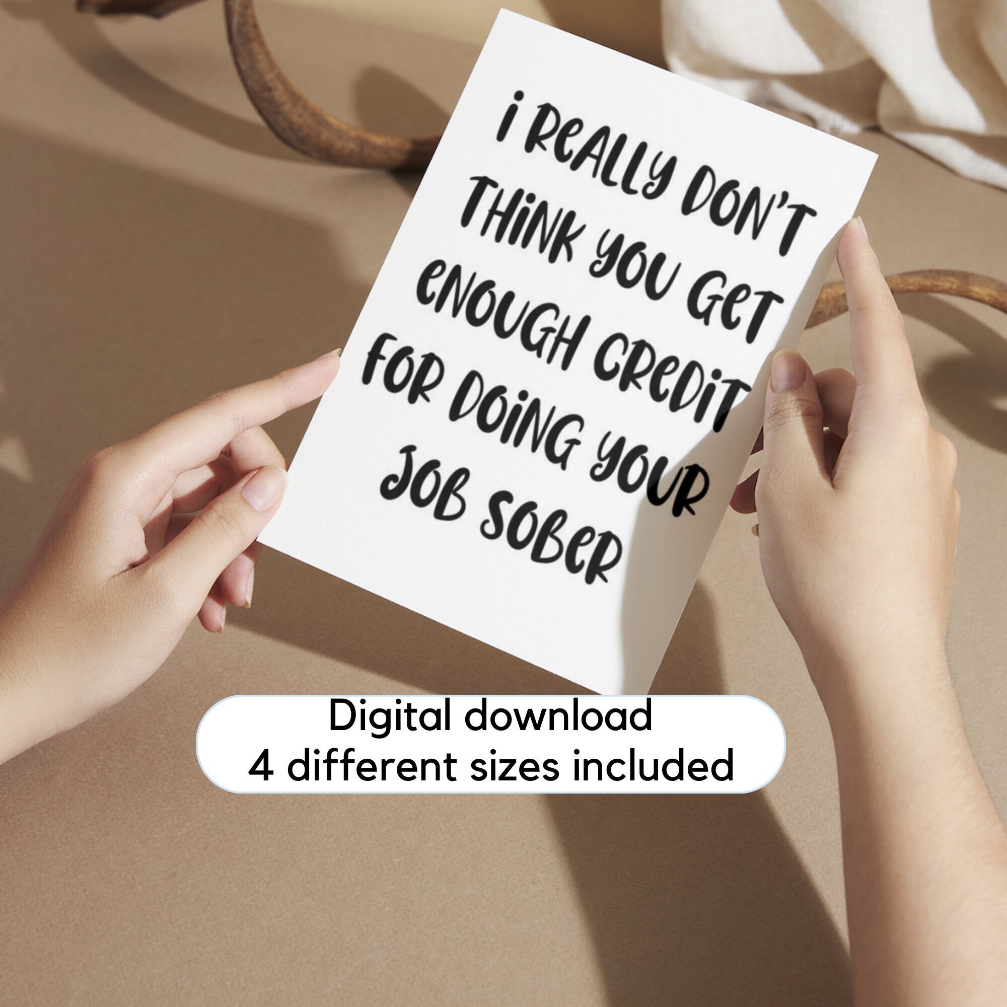 Printable Birthday Card Funny Thank You Card for Boss Card - Etsy