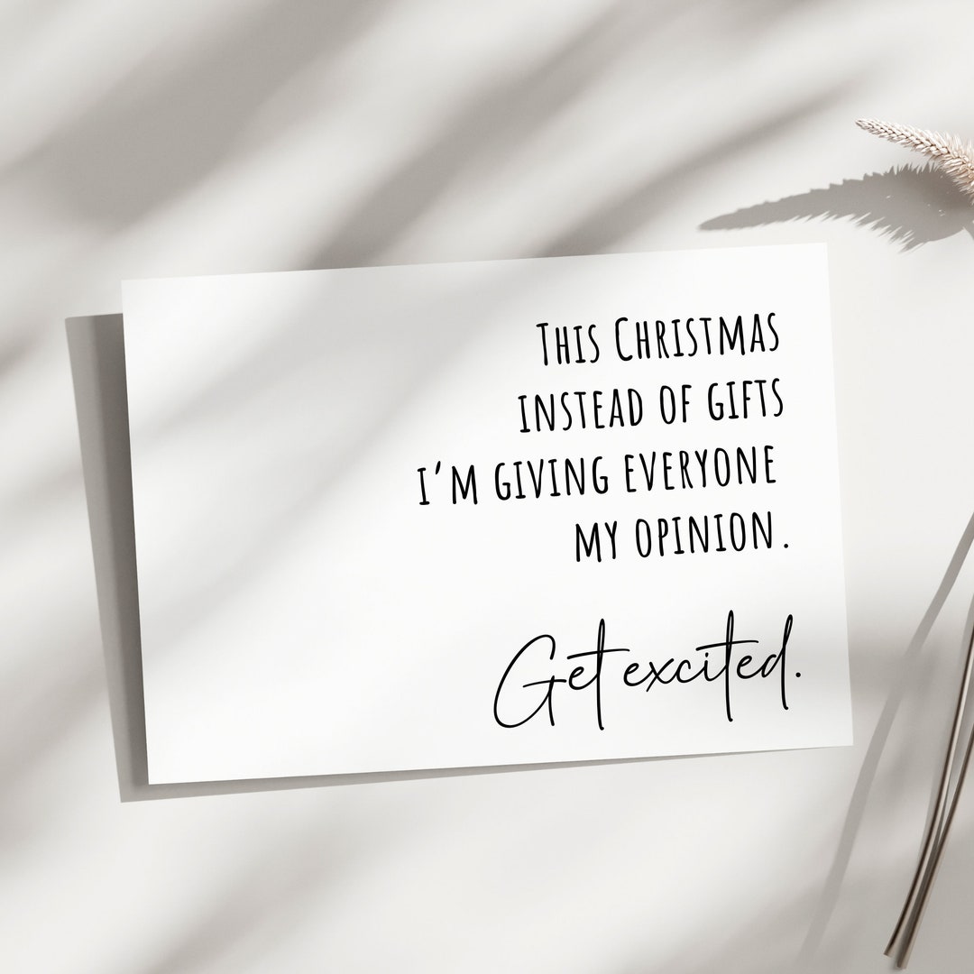 Printable Funny Christmas Card, Funny Work Christmas Card, Funny ...