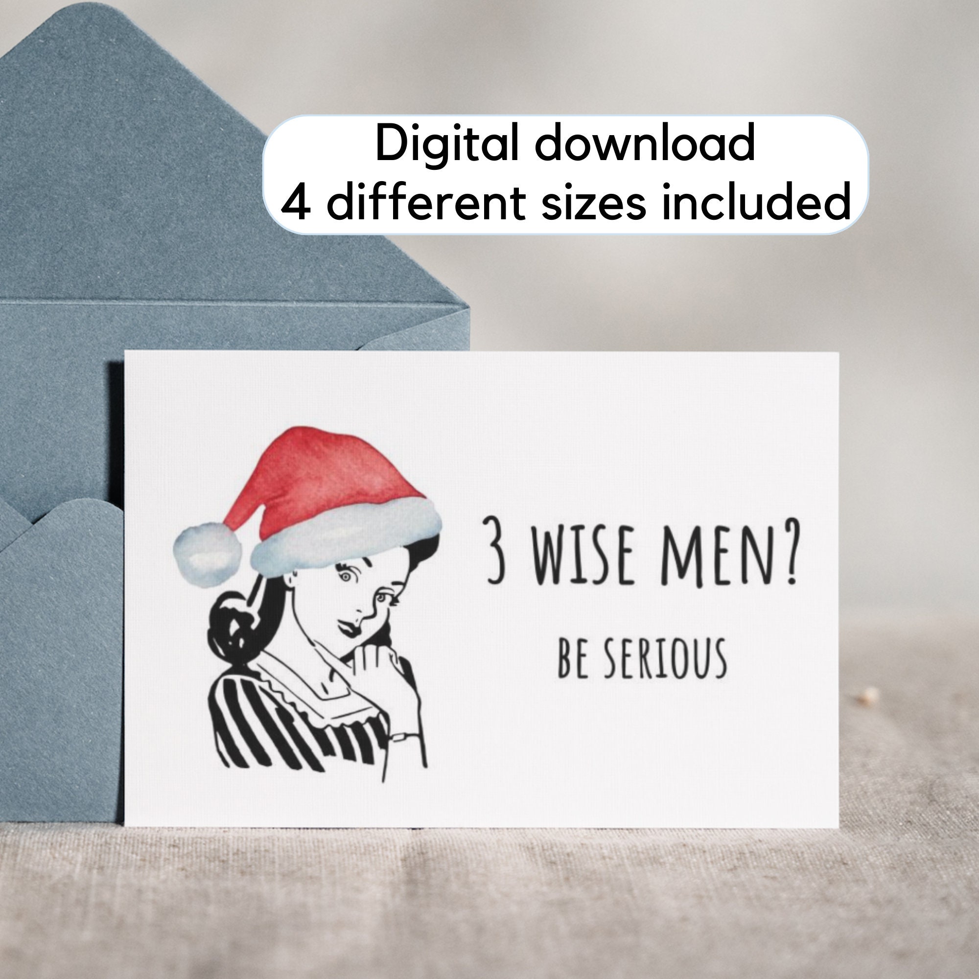 Printable Funny Christmas Card, Funny Work Christmas Card, Funny ...