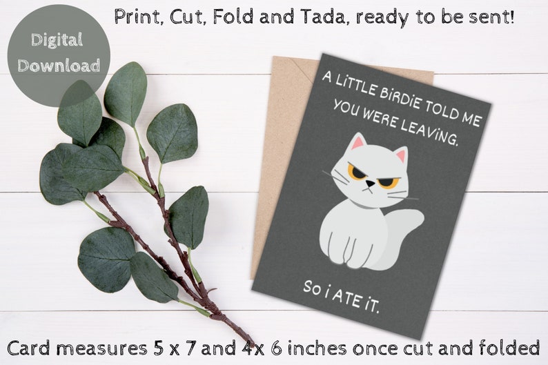 Printable Farewell Card Goodbye Card for Coworkers Leaving for New Job ...