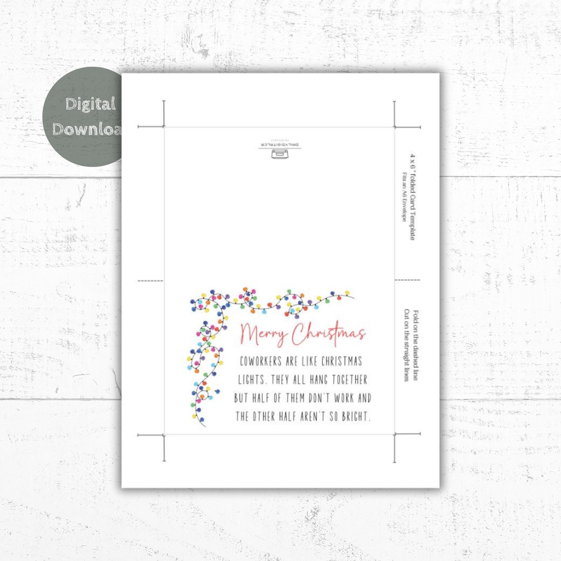 Printable Christmas Card For Coworkers Funny Work Christmas Card For