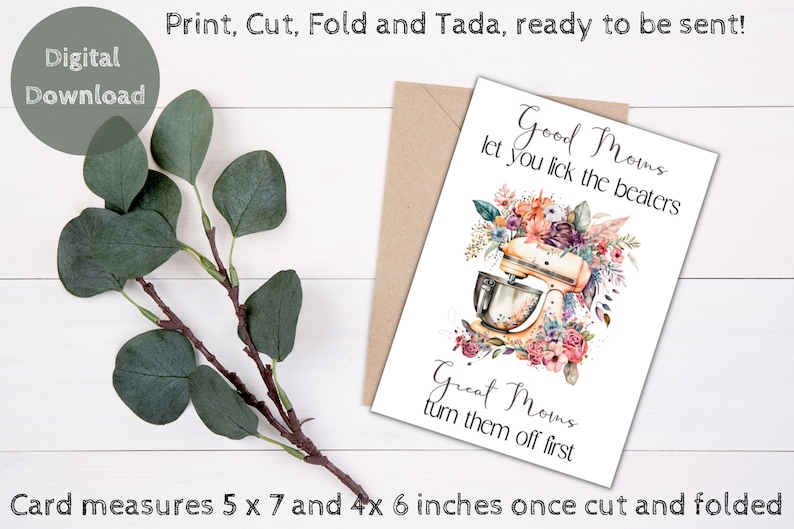 Printable Mothers Day Card Printable Card Digital Card Birthday Card ...