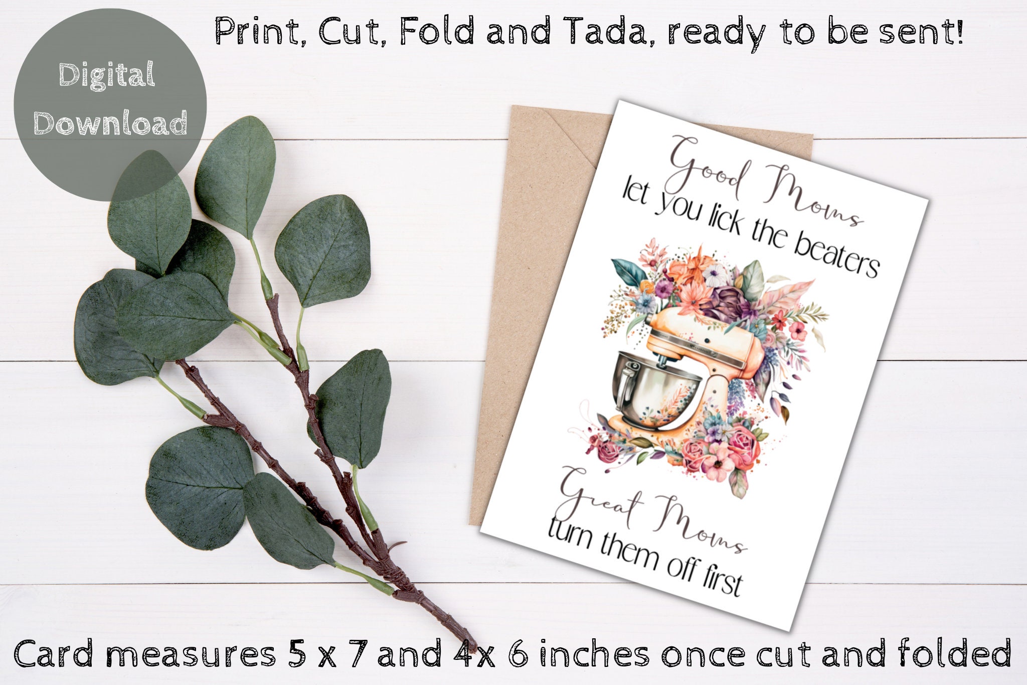 Printable Mothers Day Card Printable Card Digital Card Birthday Card ...