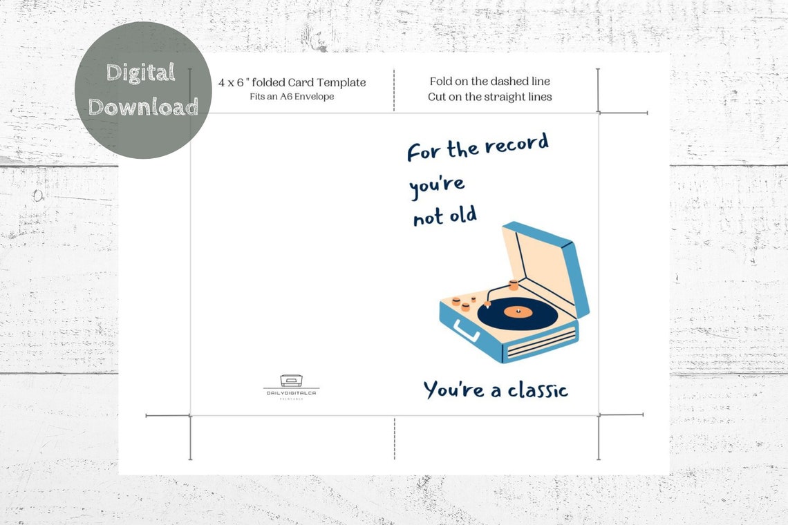 Printable Birthday Card Funny Birthday Card for Grandpa or Dad - Etsy