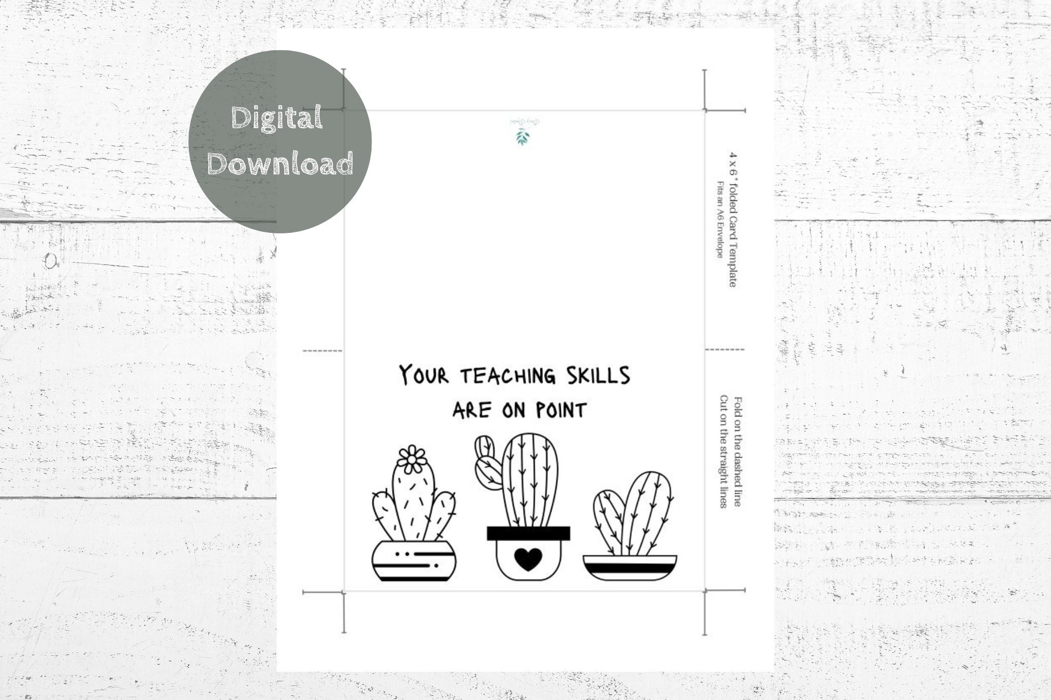 Printable Thank You Teacher Appreciation Card Teacher Thank You ...