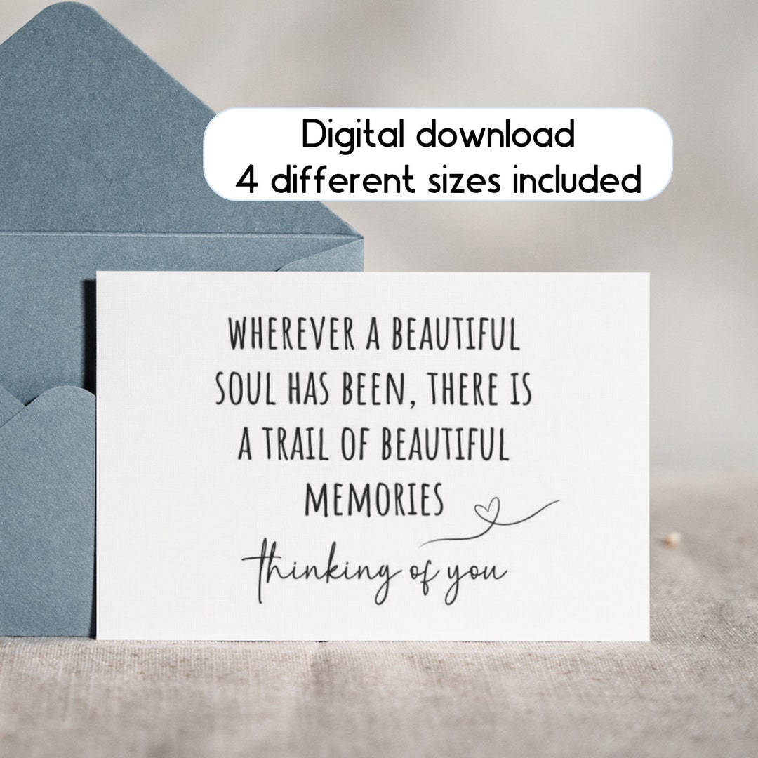 Printable Sympathy Card, Thinking of You, Encouragement Card ...
