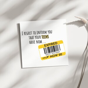 Funny 20th Birthday, Printable Birthday Card Funny Birthday Card, Teens ...