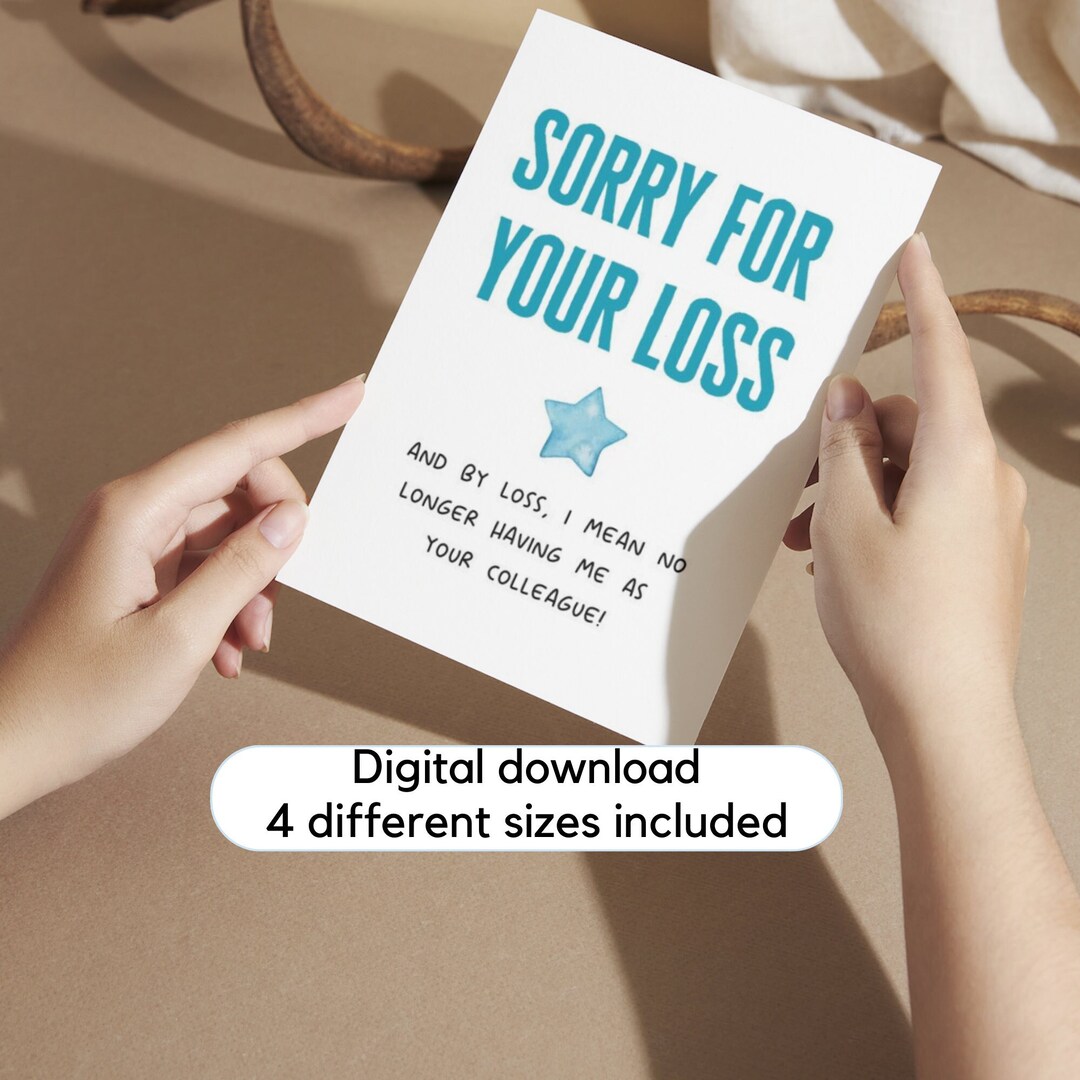 Printable Farewell Card, Funny New Job Leaving Card, Goodbye Card, New ...