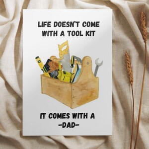 Funny Father's Day Card, Toolbox Dad Card, Toolbox Birthday Dad Toolkit ...