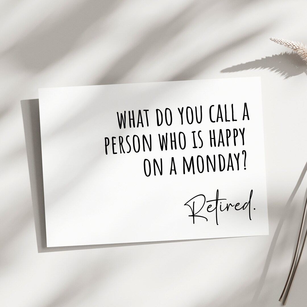 Printable Funny Retirement Card, Coworker Leaving Gift Happy Retirement ...