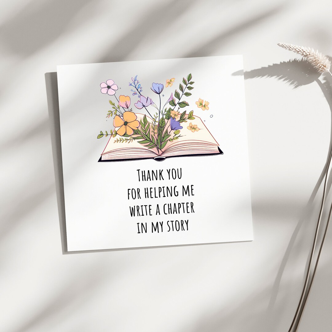 Printable Thank You Teacher Appreciation Card Digital Teacher Birthday ...
