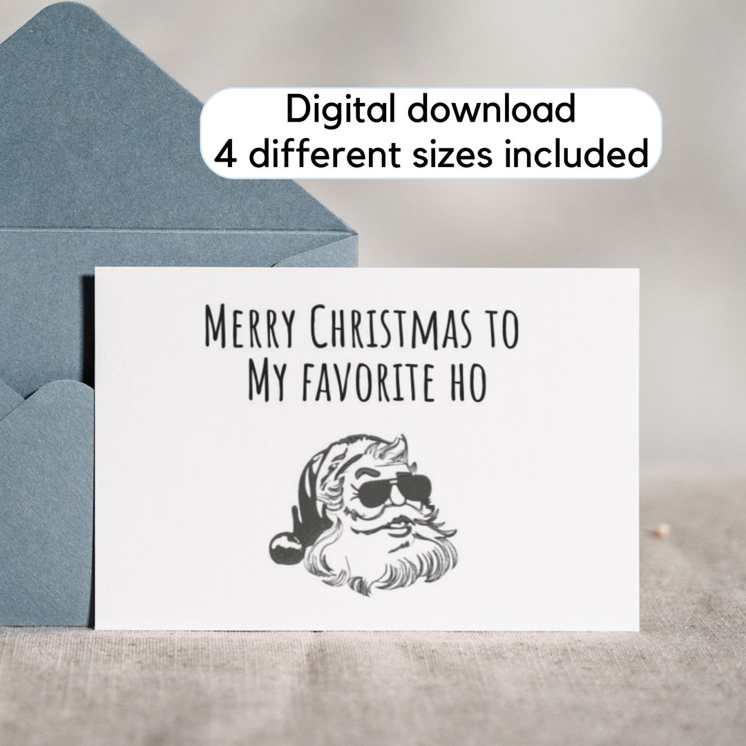 Printable Funny Christmas Card, Funny Christmas Card, Funny Bestie ...