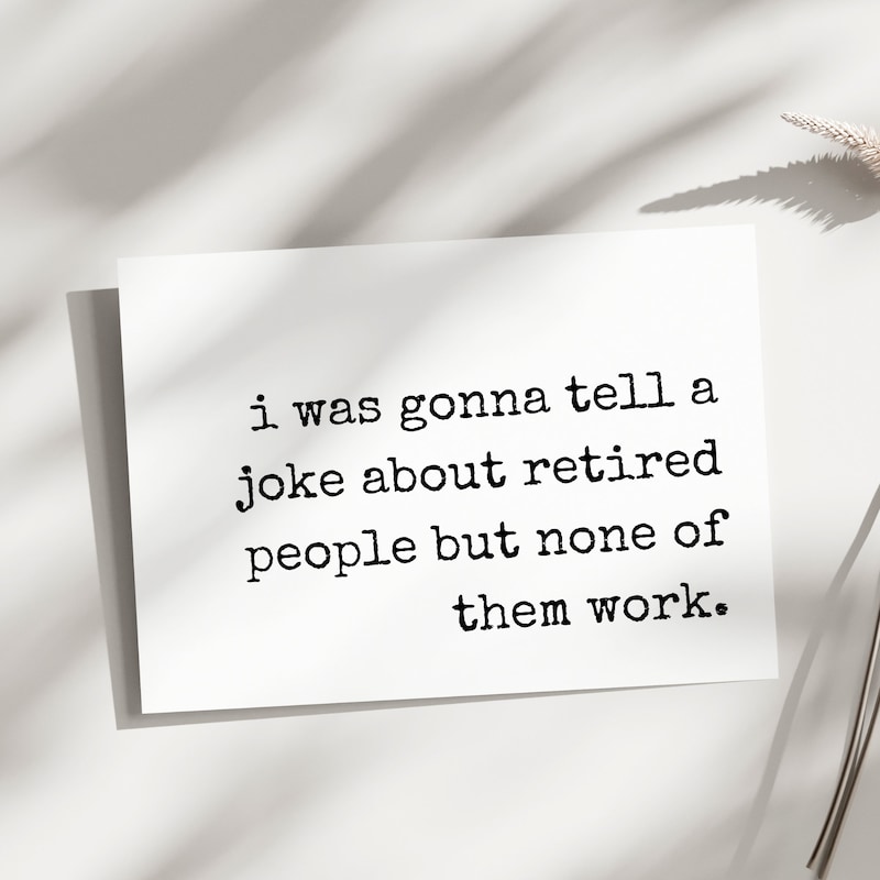 Printable Retirement Card - Etsy