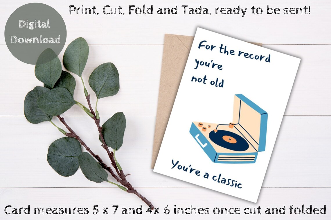 Printable Birthday Card Funny Birthday Card for Grandpa or Dad - Etsy