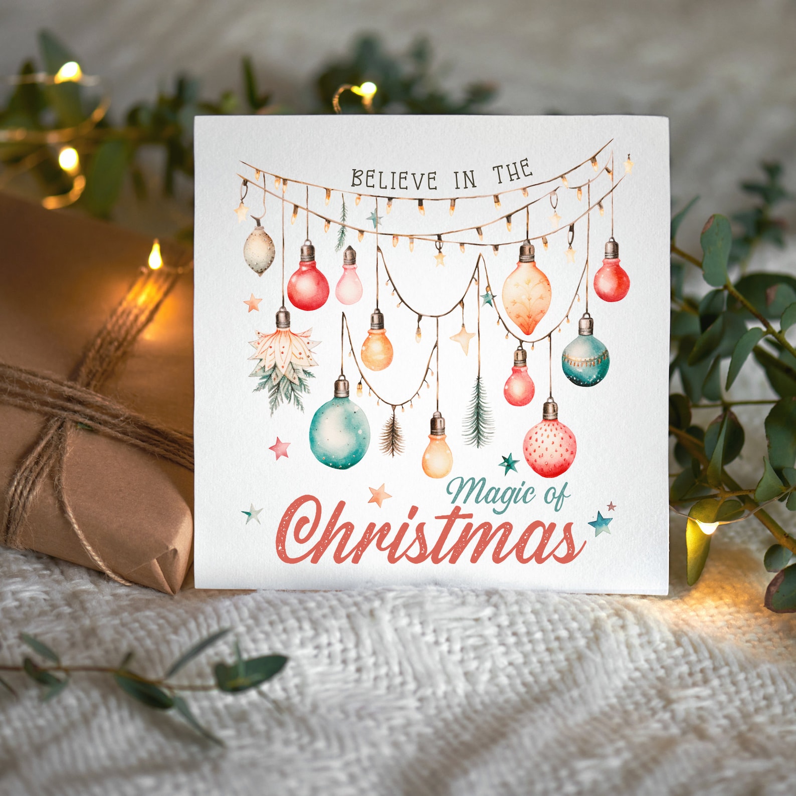 Printable Christmas Card Bundle, Merry Christmas Cards, Happy Holiday ...