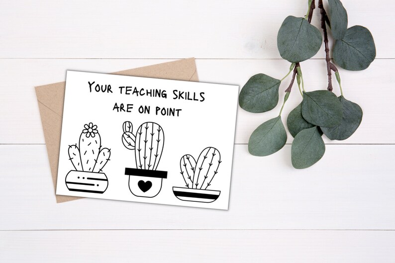 Printable Thank You Teacher Appreciation Card Teacher Thank - Etsy
