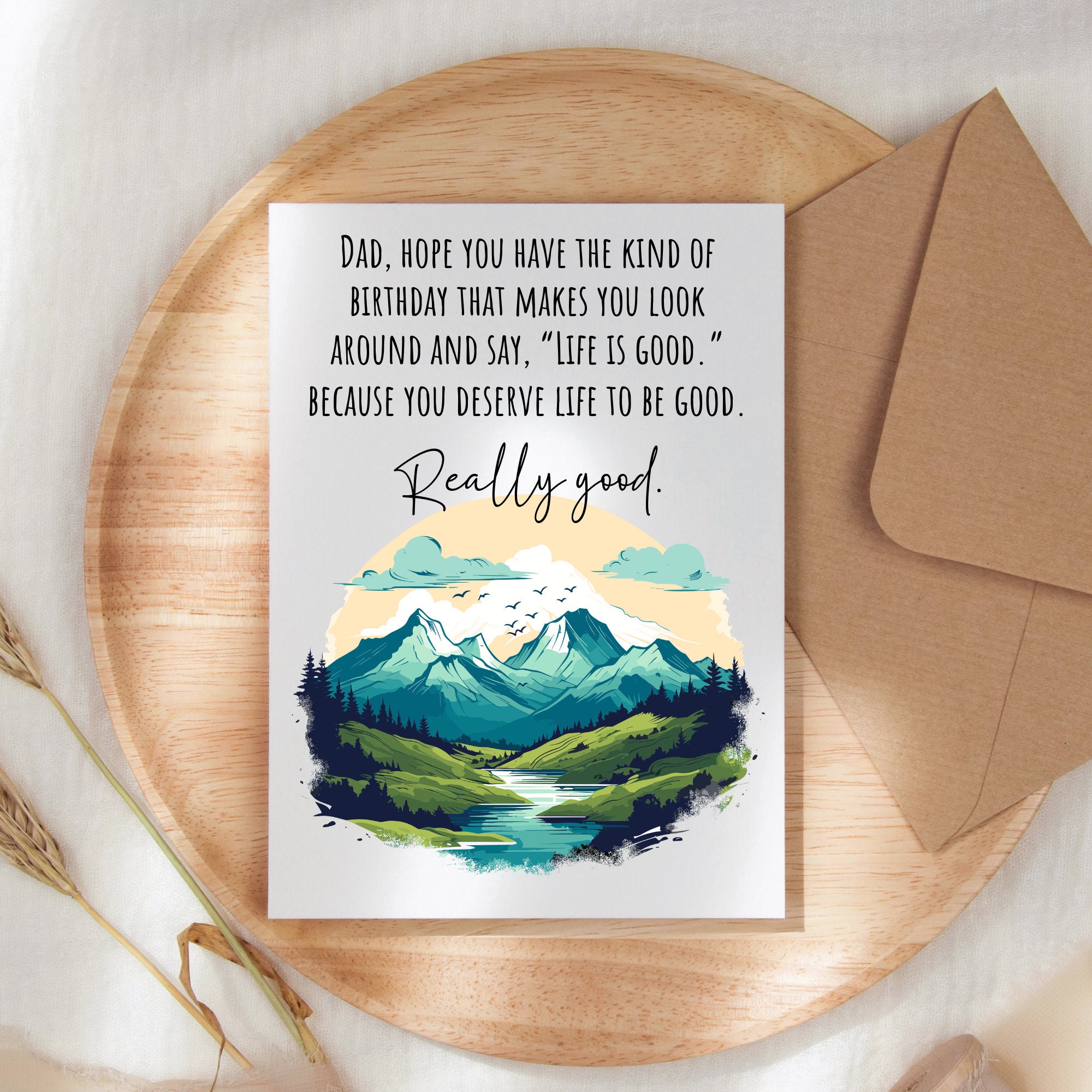 Dad Birthday Card, Printable Birthday Card for Dad, Birthday Card for ...