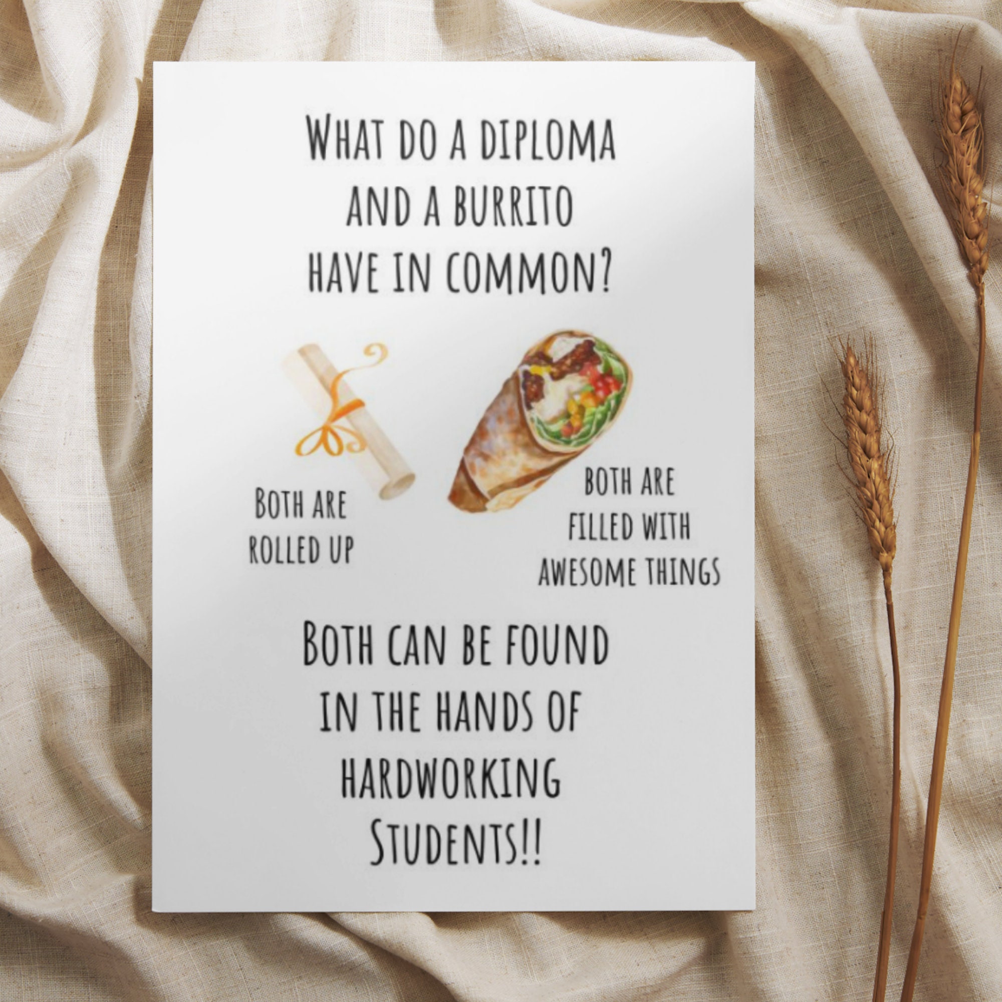 Graduation Card, Funny Graduation Card, Diploma Card, Graduation Pun ...