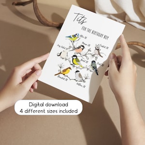 Funny Birthday Card, Funny Birdwatcher Birthday Card, Bird Lover ...