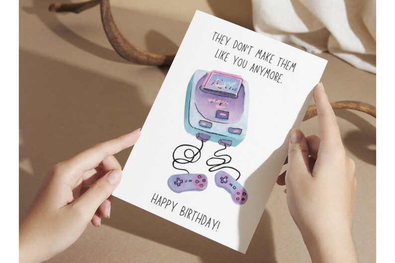 Printable Gamer Birthday Card Funny Birthday Card Birthday Card for Him ...