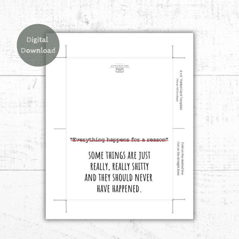 Printable Sympathy Card, Sorry Card, Get Well Card, Thinking of You ...