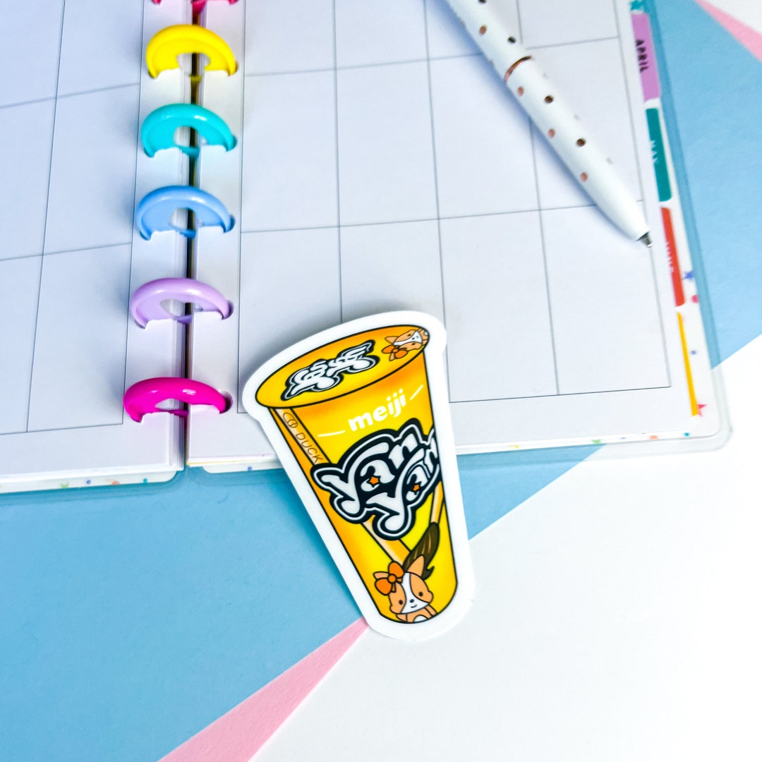 Yellow Yan Yan Asian Snacks Cute Kawaii Corgi Cookie Vinyl Diecut ...