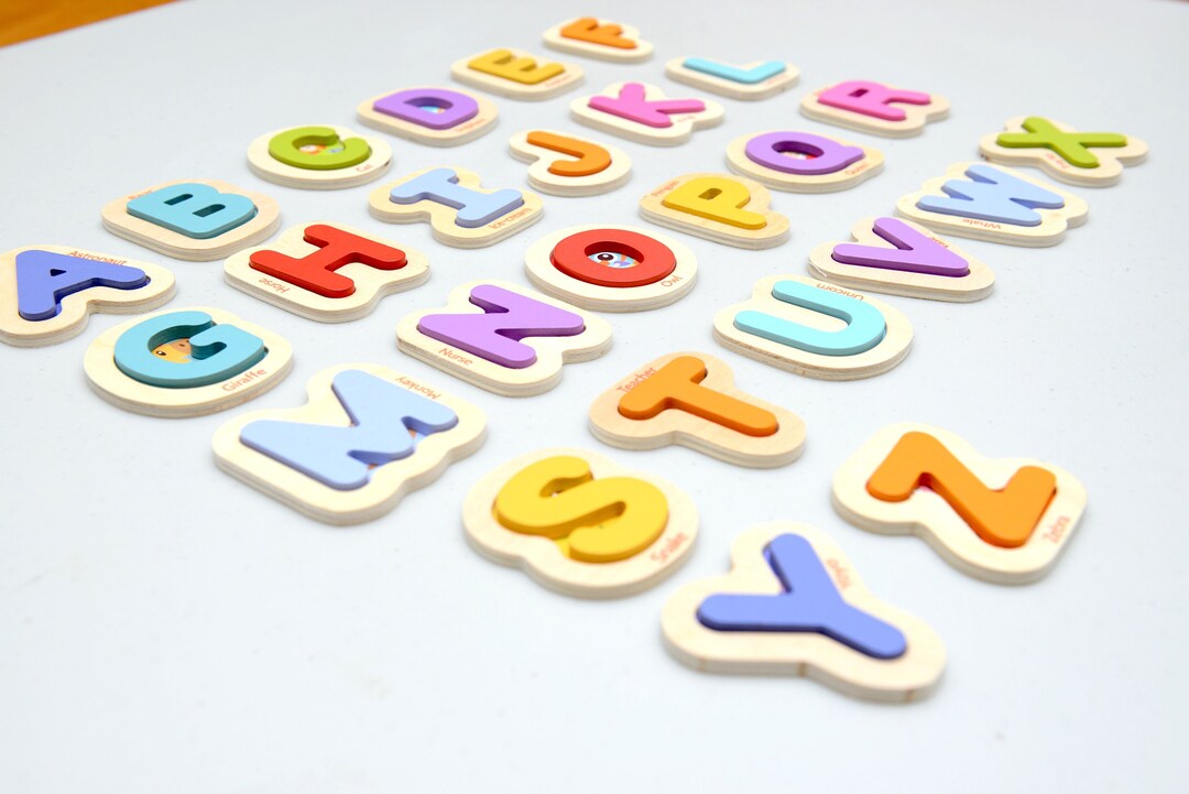 Alphabet Puzzle Baby Gift Birthday Kids Gift Montessori Toys Learning ...