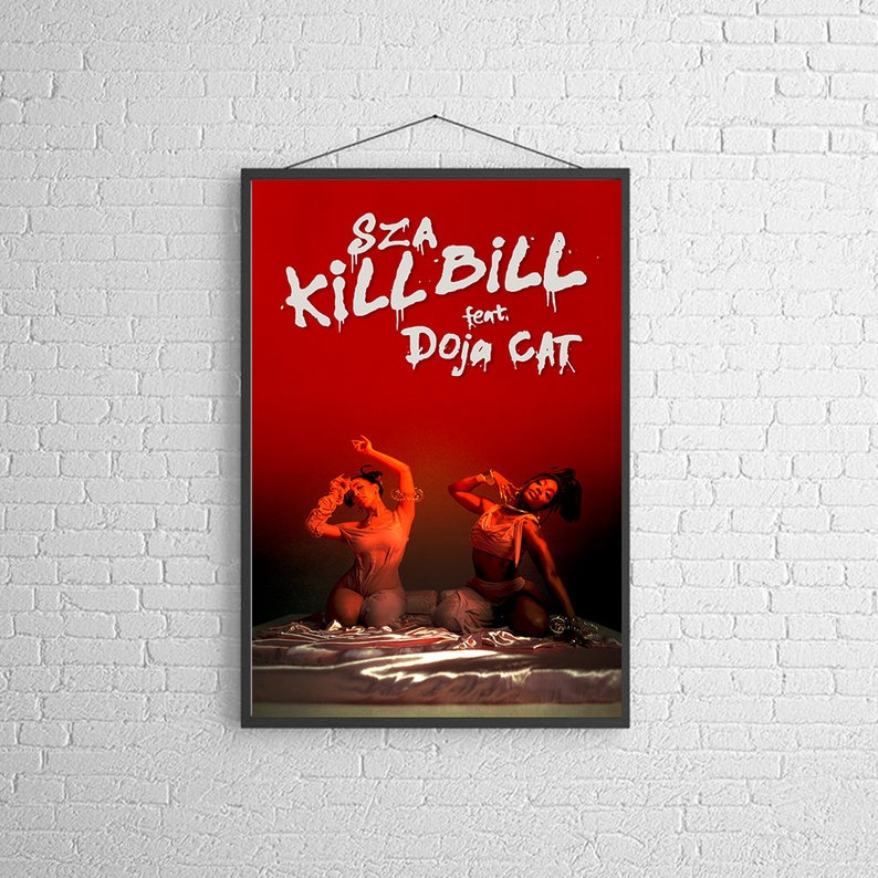 Sza And Doja Cat Kill Bill Poster Etsy