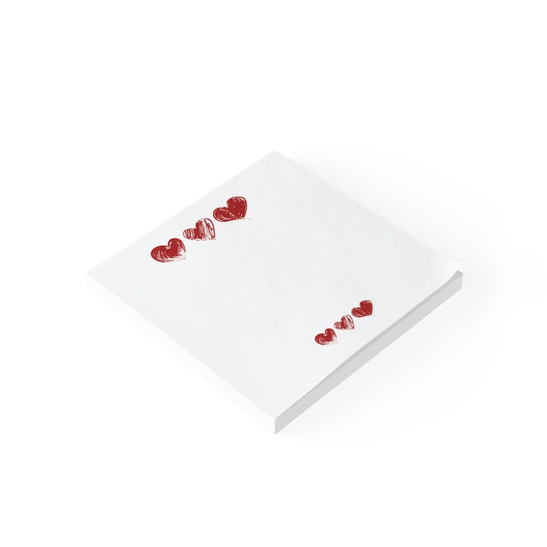 Heart Post-it® Note Pads - Etsy
