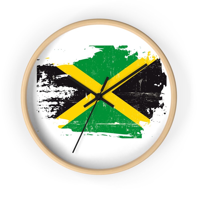 Jamaican Flag Wall Clock - Etsy